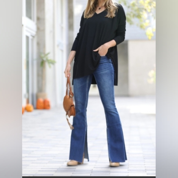 Tops | 70 New Fabulous Boho Dolman Long Sleeve Vneck Side Slit Tunic ...